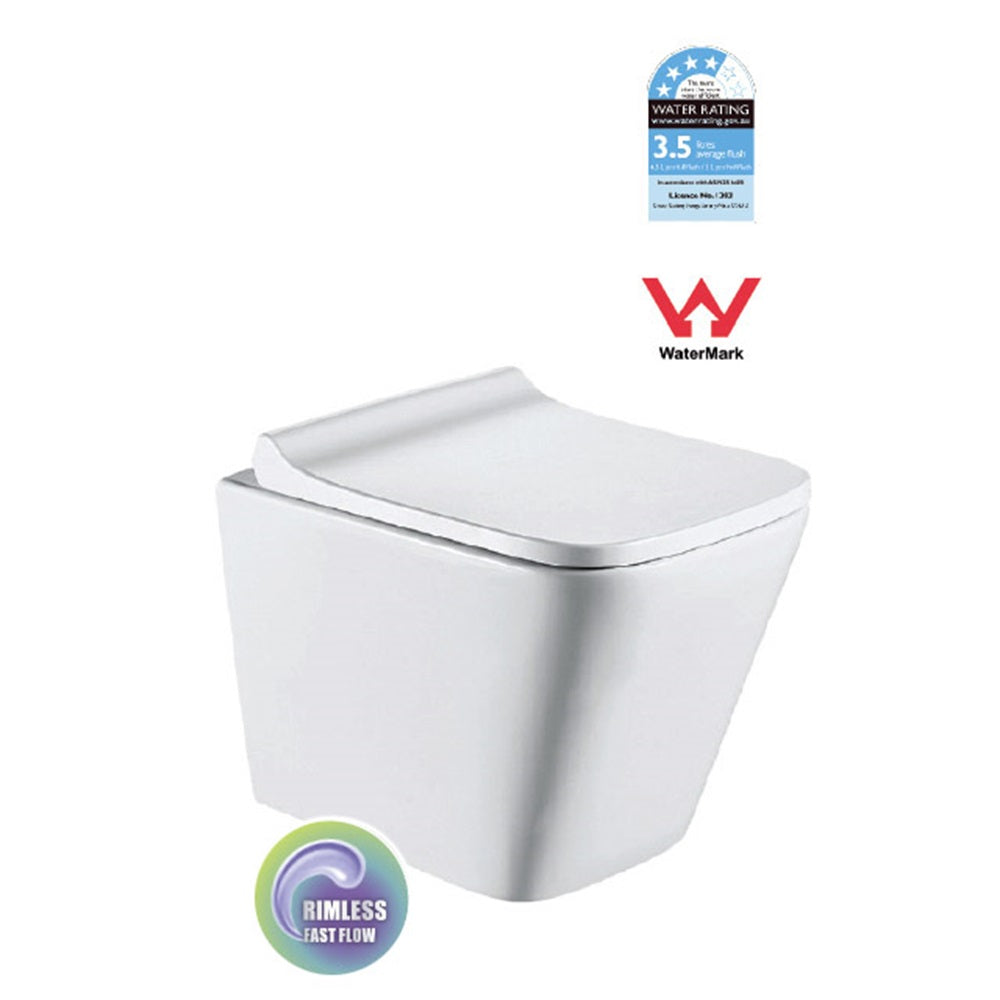 T052E – KANSAS Rimless Wall Hung Pan | VICTILES