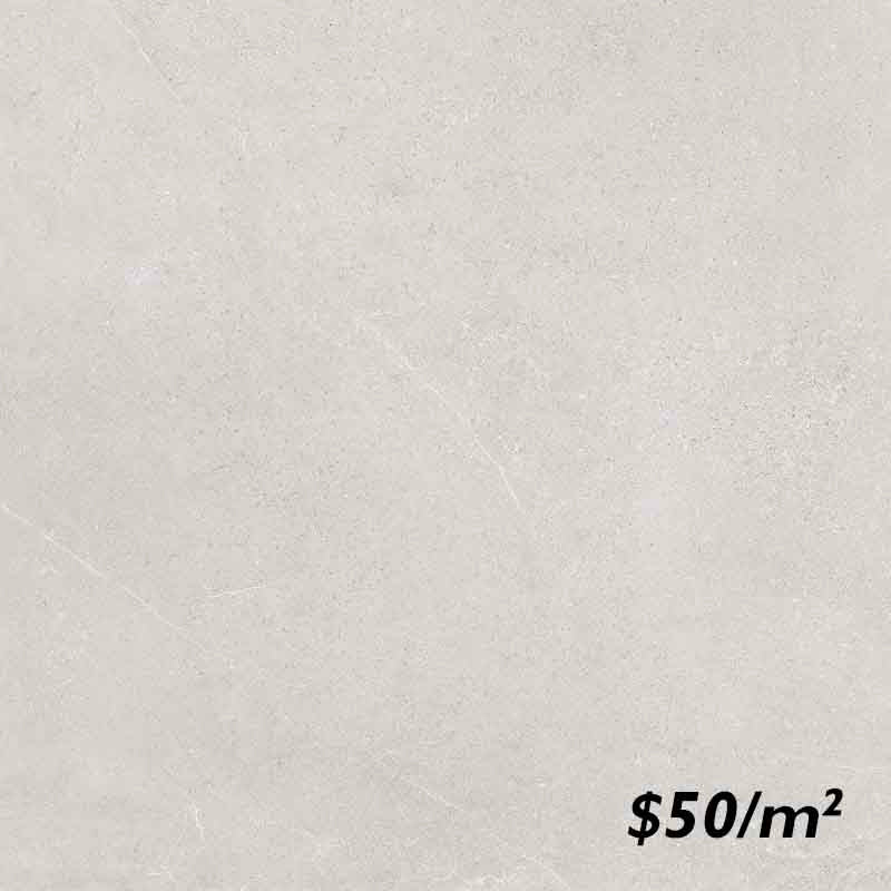 6CREWHM C6171 CRETE BIANCO WHITE MATT P4 600X600mm