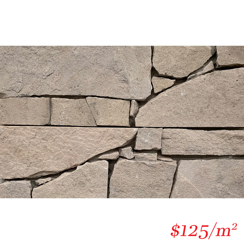 Stackstone - Dry Panel Snow White Flat 600×200×10-35mm