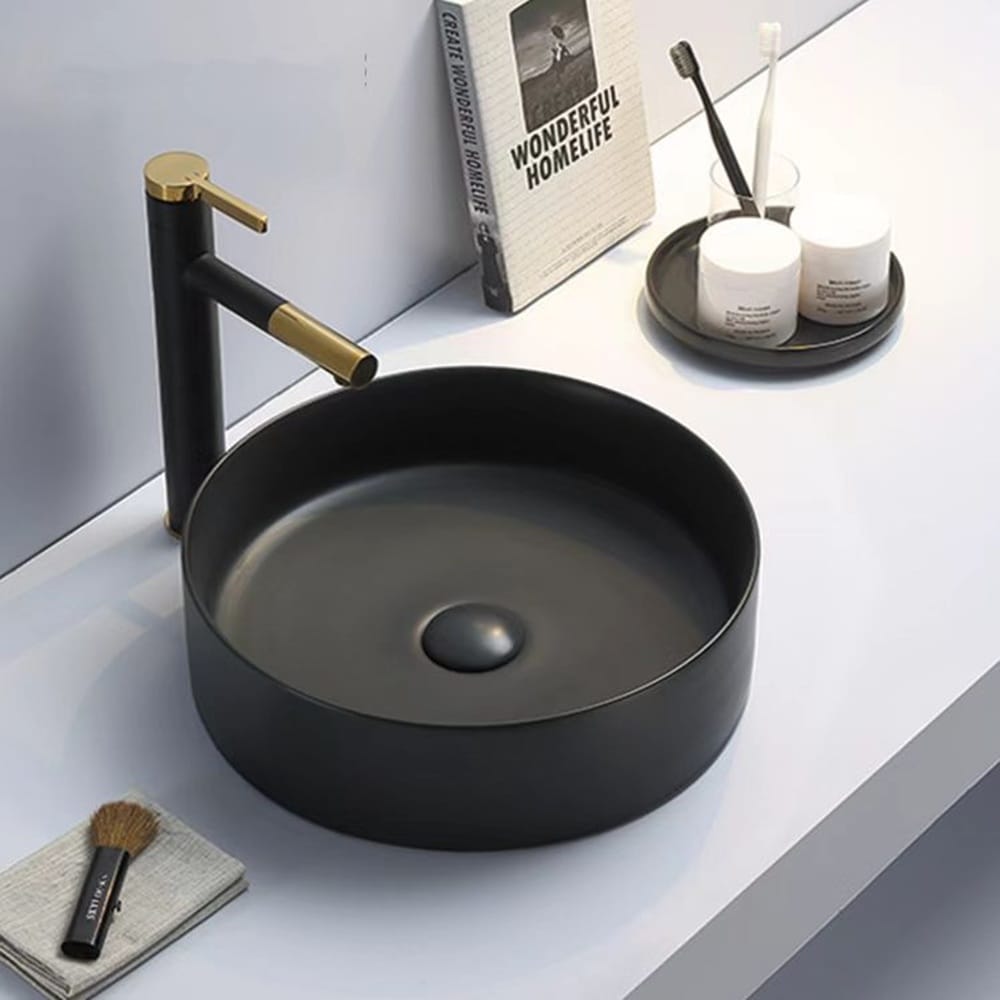 PA3911MB Above Counter Basin 394*394*115mm Matt Black | VICTILES
