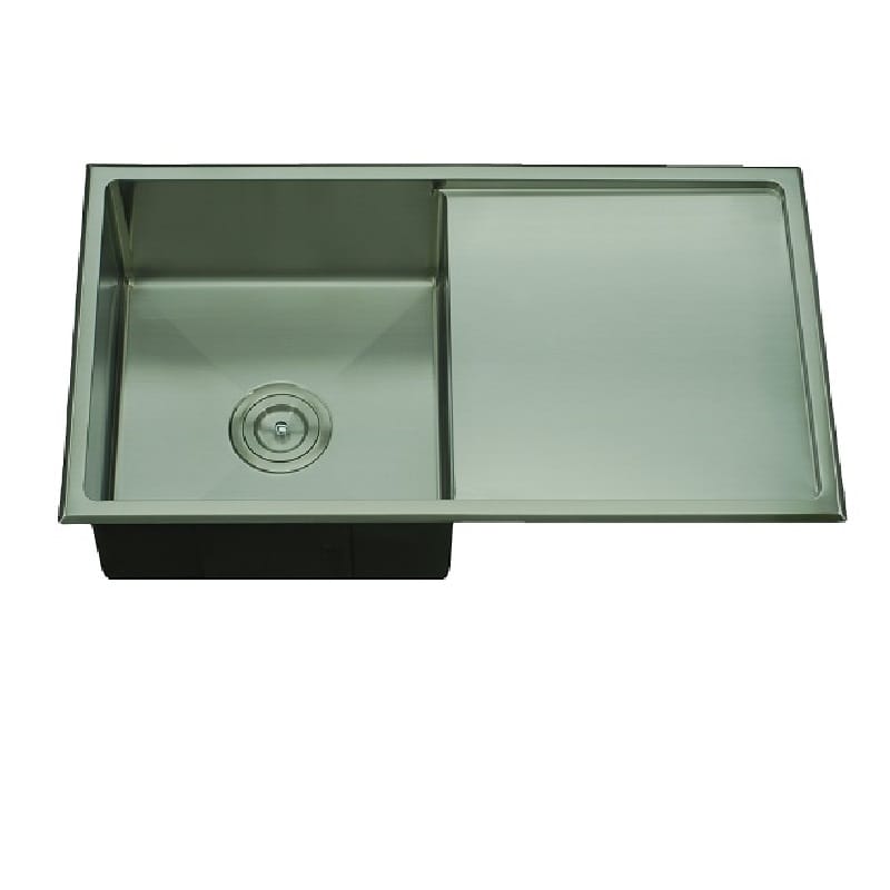 SS 7545R COUNTERTOP SINK ONE BOWL WITH DRAINER | VICTILES